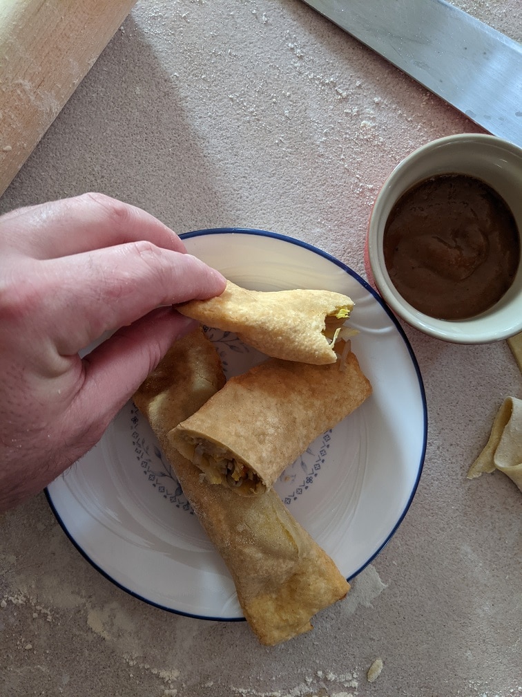 Homemade Egg Rolls and Plum Sauce From Scratch {Gluten Free}