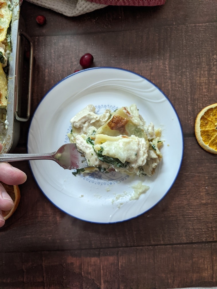 Creamy Turkey Lasagna - The Perfect Use For Leftover Turkey